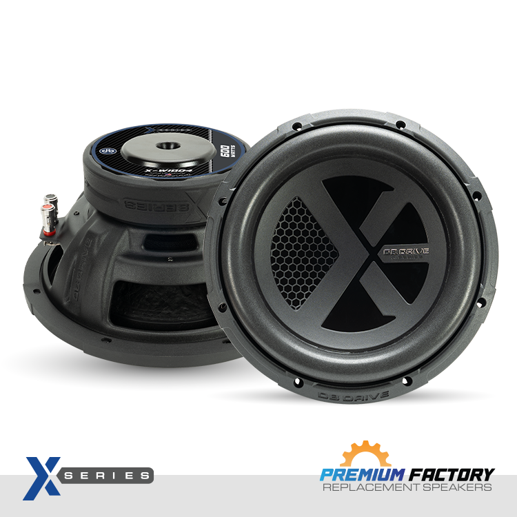 X-W10D4 : 10" Dual 4-Ohm Subwoofer – DB Drive