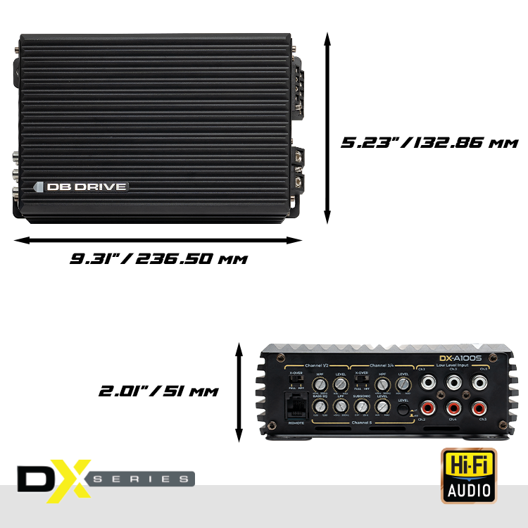 DX-A1005 : 5-Channel Class D Amplifier – DB Drive