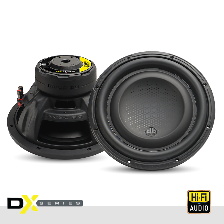 DX-W12D2 : DX 12" Dual 2-Ohm Subwoofer – DB Drive