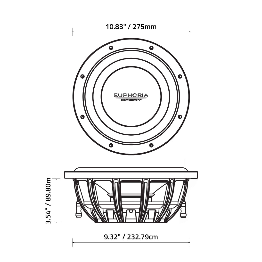 EXFW10NCF : 10 in. NEO Carbon Fiber Shallow Woofer – DB Drive