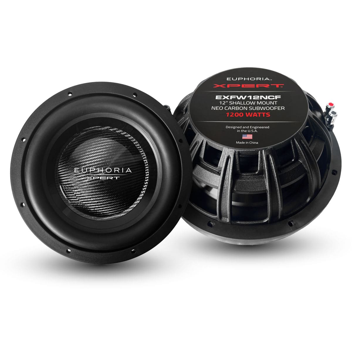 EXFW12NCF : 12in NEO Carbon Fiber Shallow Woofer – DB Drive