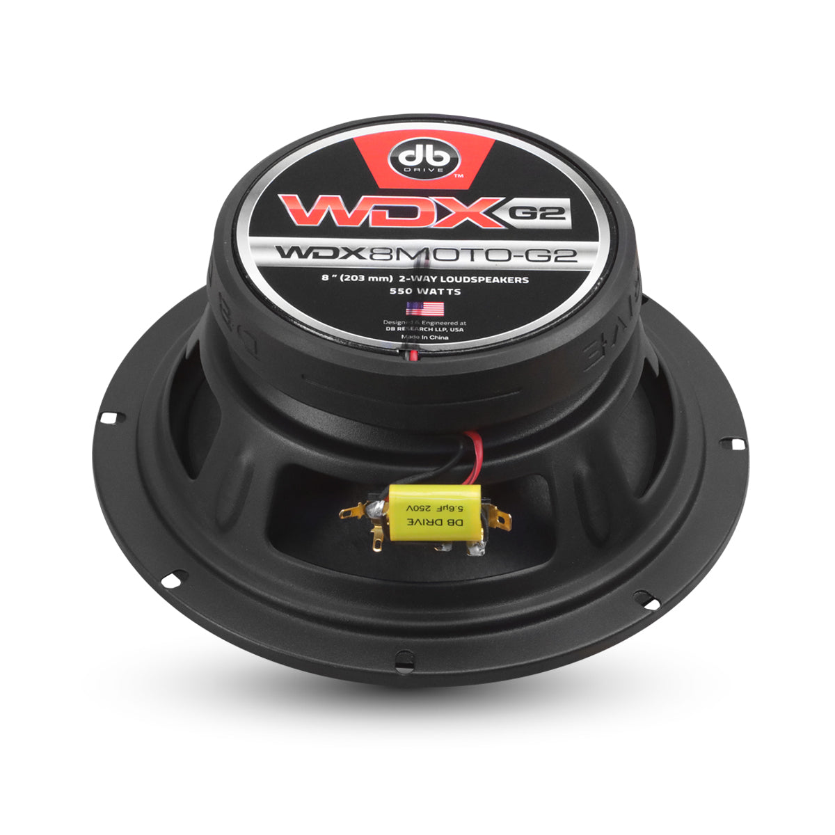 WDX8MOTO-G2 : 8" Moto 2-Way Motorcycle Loudspeakers (1 Pair) – DB Drive