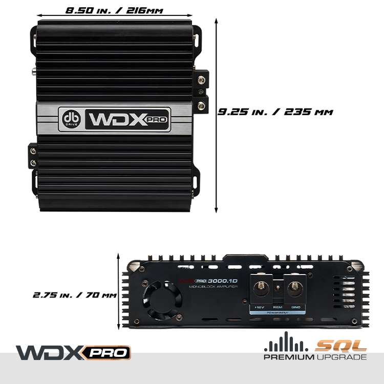 WDX PRO3000.1D : Mono Full-Range Class D Amplifier – DB Drive